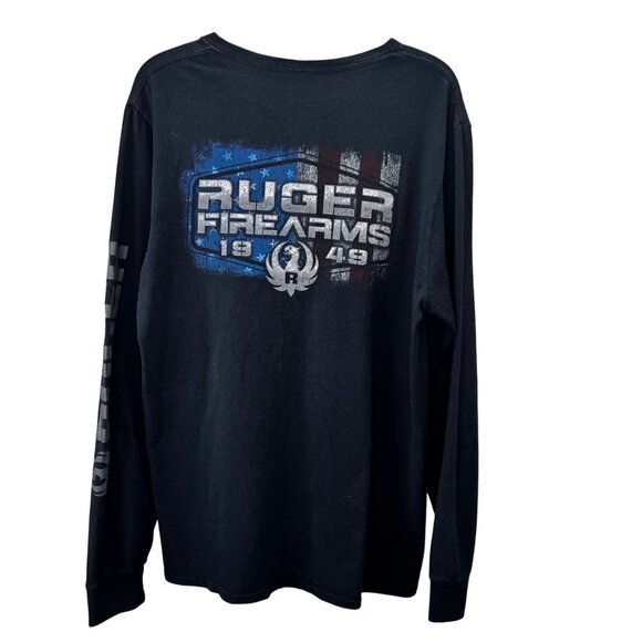 Ruger | Shirts | Ruger Firearms T Shirt M Graphic Long Sleeve Black ...